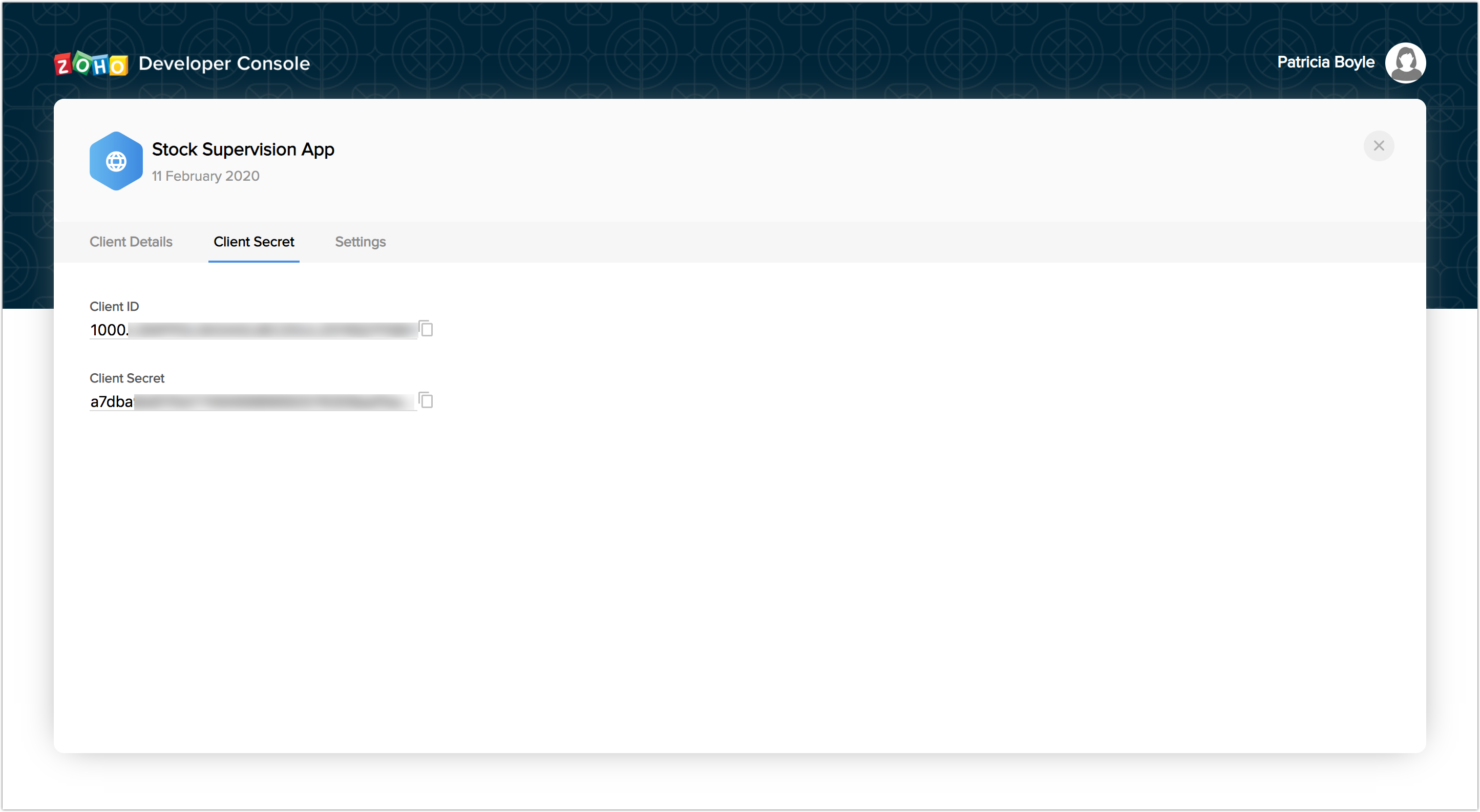 Step 1: Register your application with Zoho