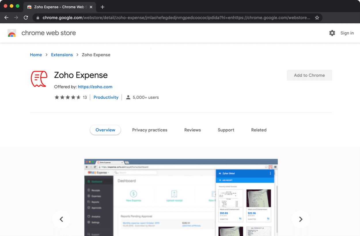 Browser Extensions for Zoho Apps