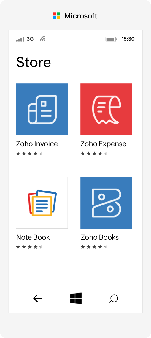 Manage your business with Zoho mobile apps