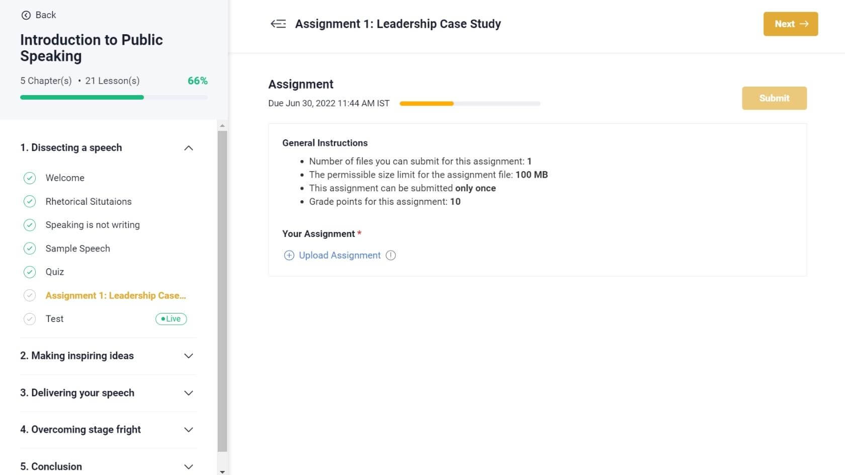 TrainerCentral | Assignments