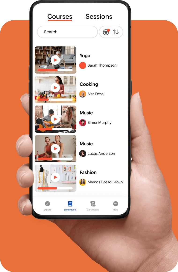 TrainerCentral Learner Mobile App
