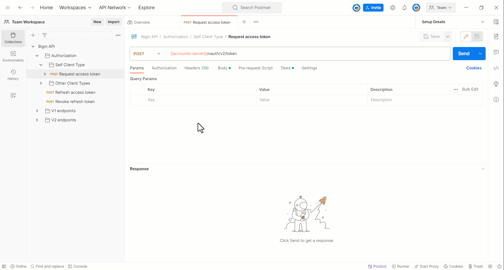 Get started with Bigin APIs in Postman | Online Help - Bigin