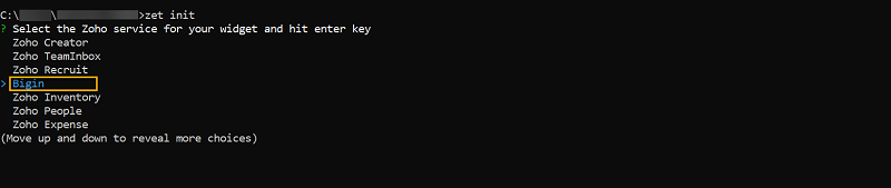 Create Widgets | Online Help - Bigin