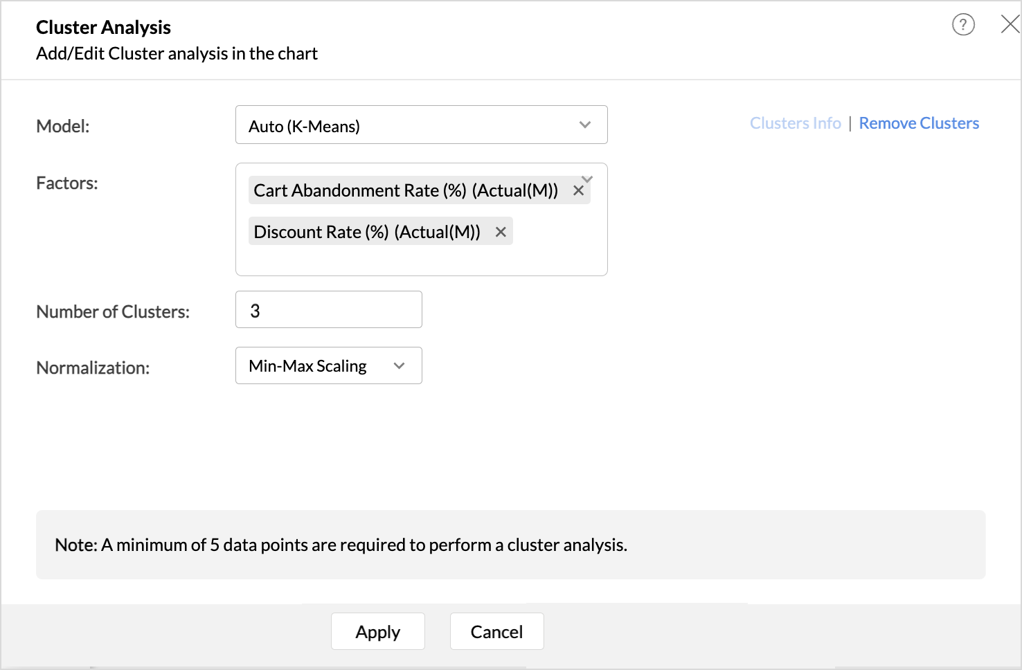 Cluster Analysis | Zoho Analytics Help