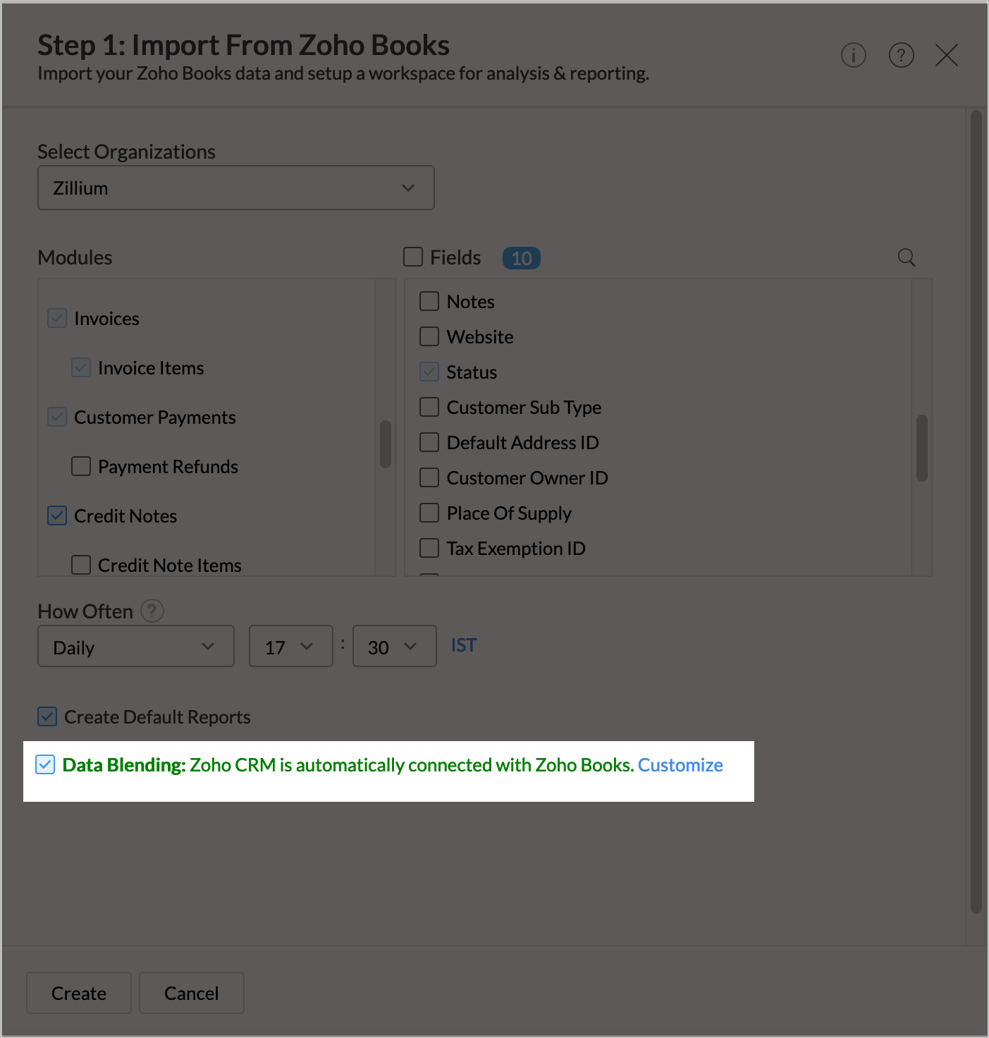 Zoho CRM - Analytics Connector Help