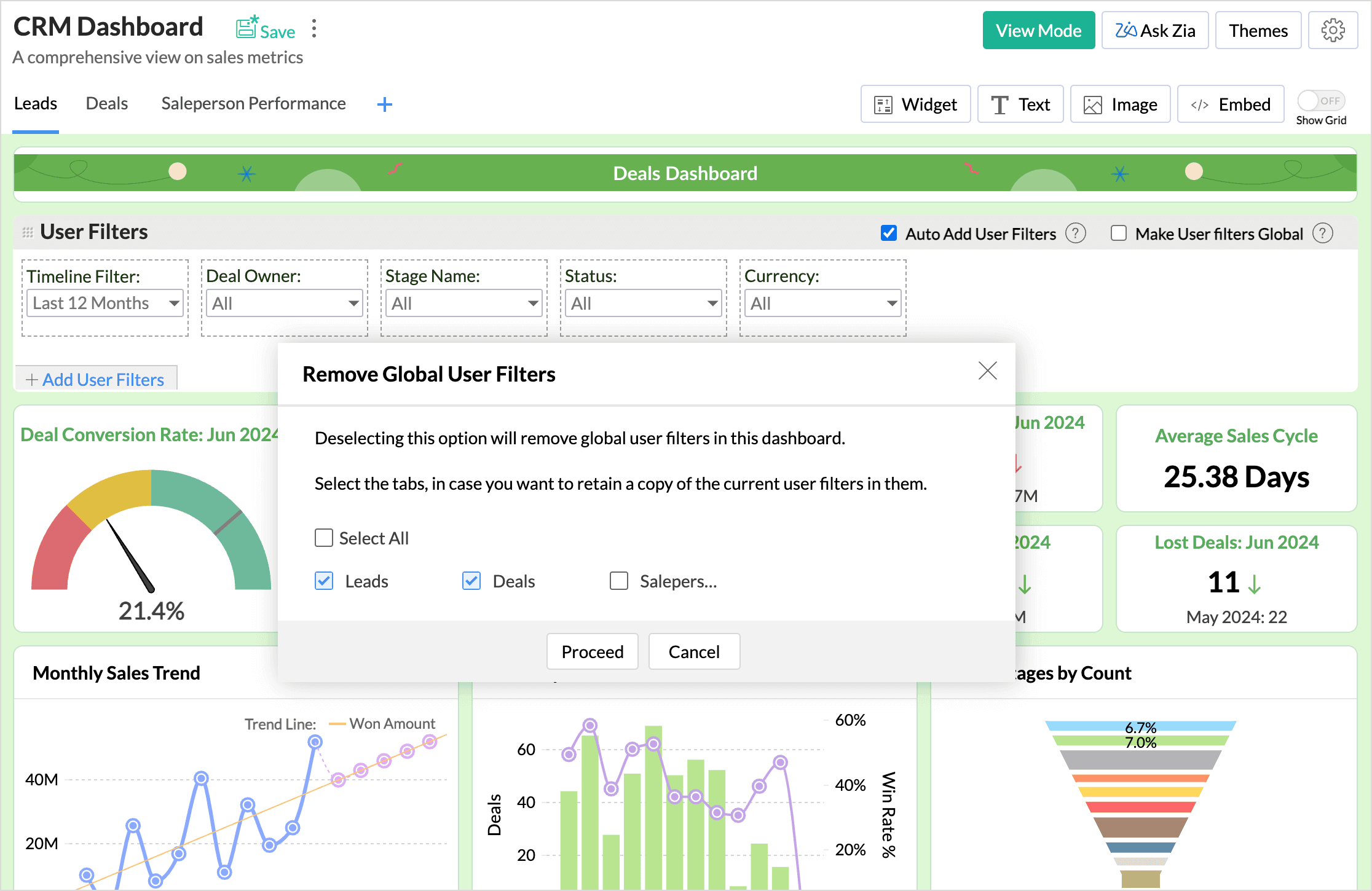 Filters in Dashboard l Zoho Analytics Help