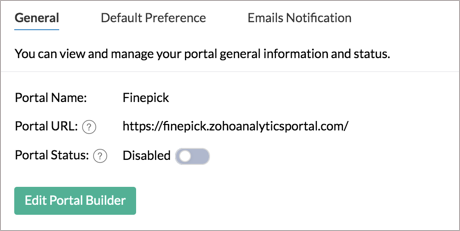 Manage Portal l Zoho Analytics Help
