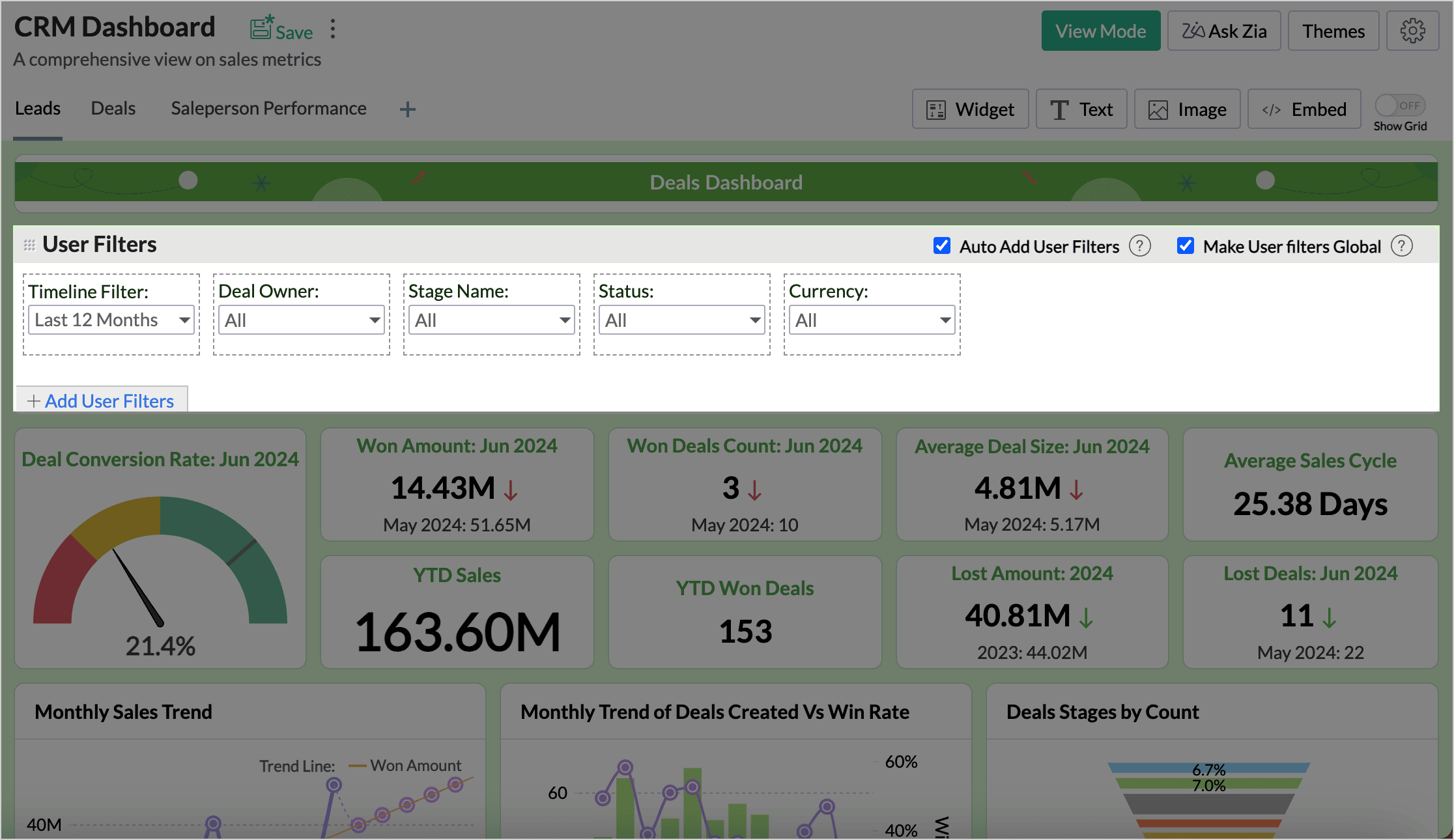 Filters in Dashboard l Zoho Analytics Help