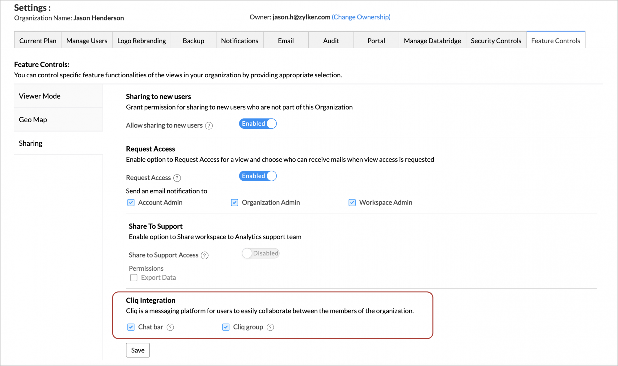 Collaborate with users via Zoho Cliq l Zoho Analytics Help Collaborate with users via Zoho Cliq l Zoho Analytics Help