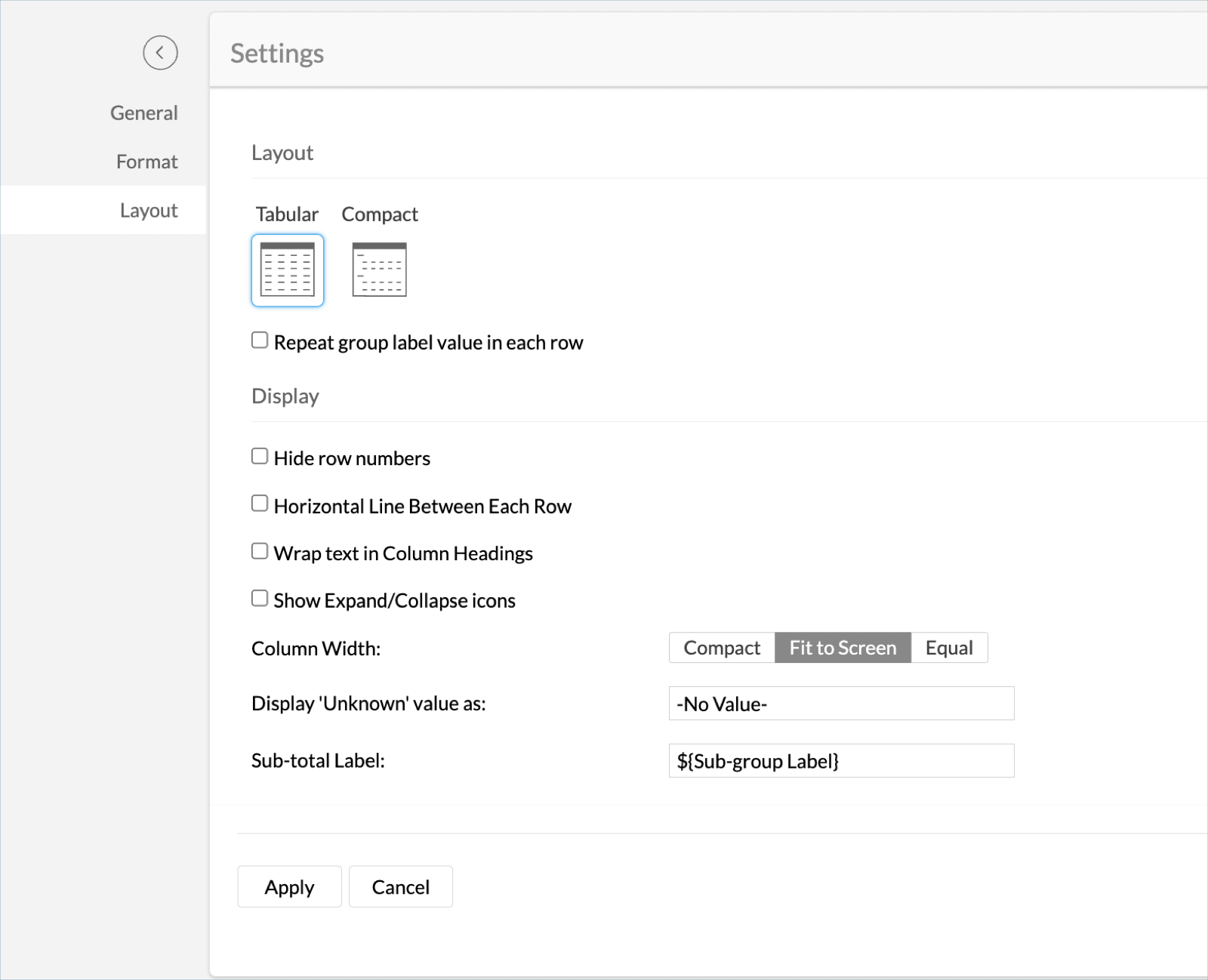 Customizing Pivot Table | Zoho Analytics On-Premise