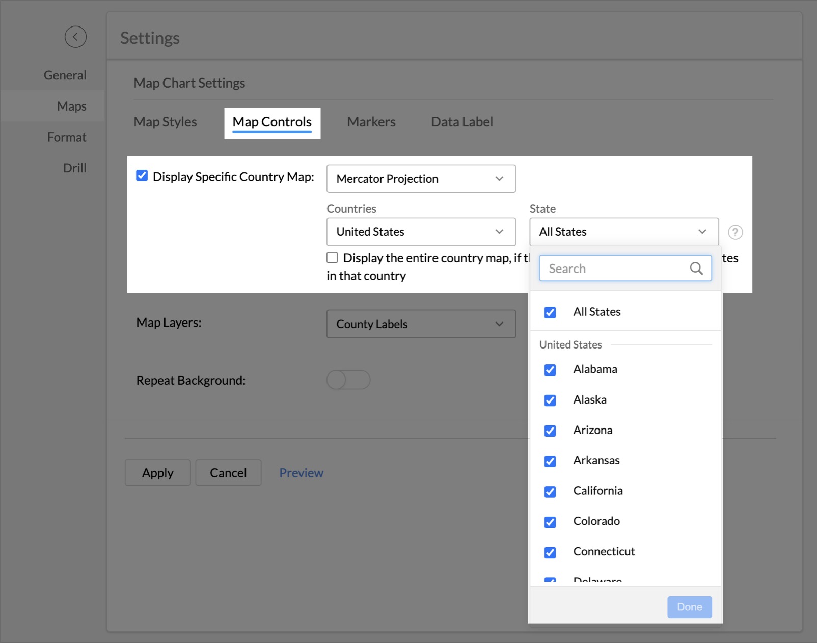 Customising Geo Charts