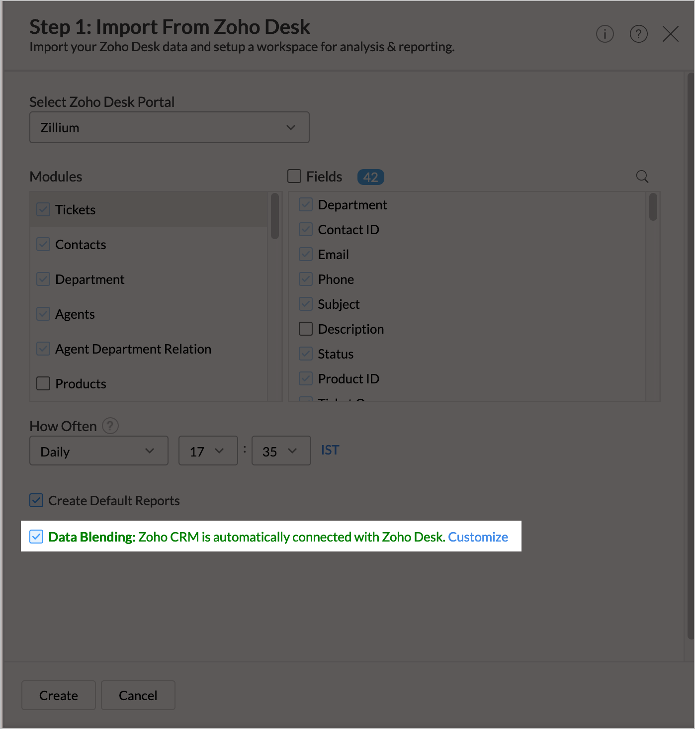 Zoho CRM - Analytics Connector Help