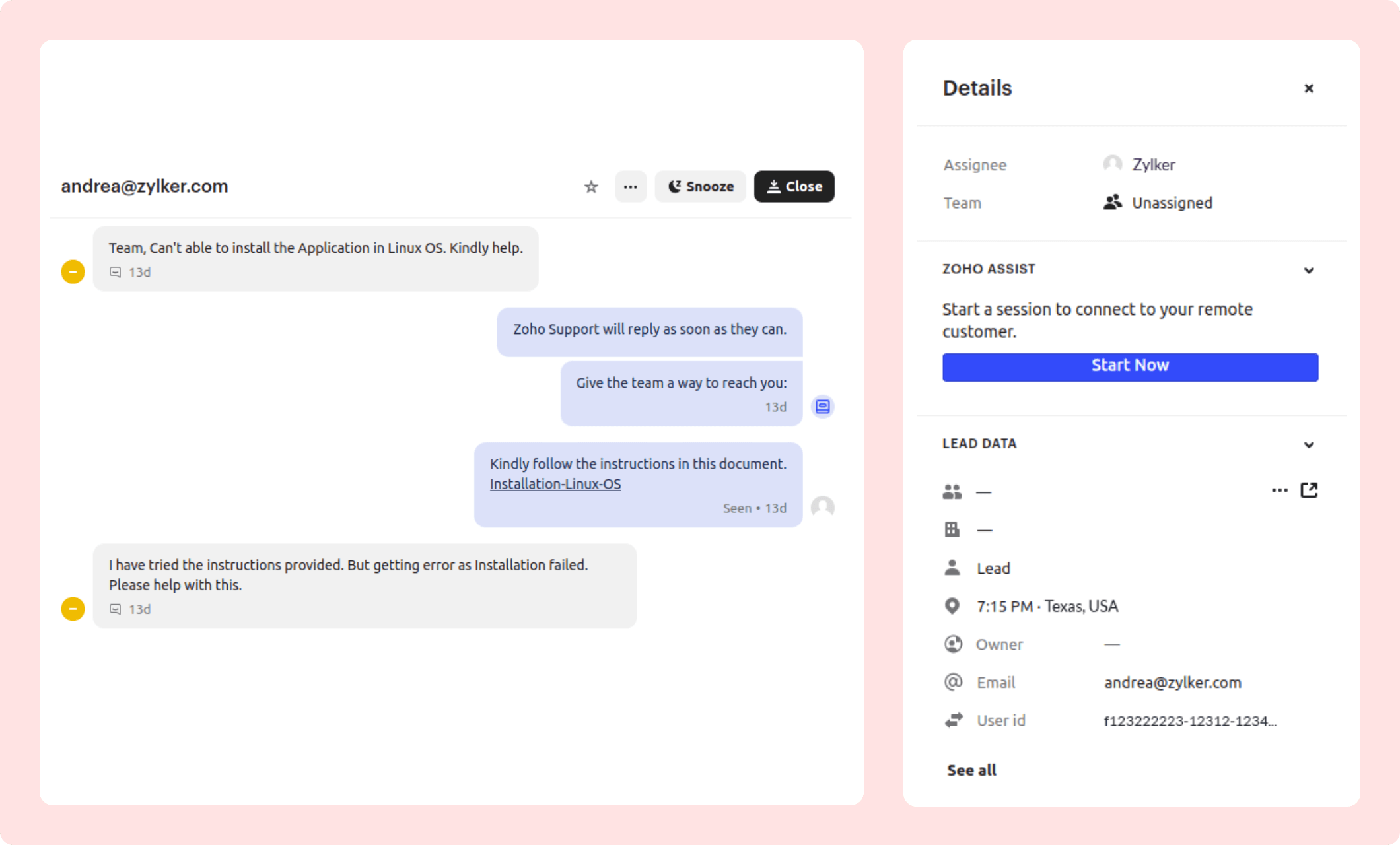 Streamline Remote Support with Zoho Assist and Intercom Integration Streamline Remote Support with Zoho Assist and Intercom Integration