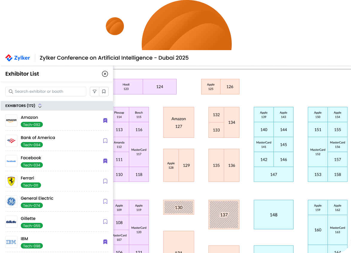 Event floor plan software and tool | Zoho Backstage