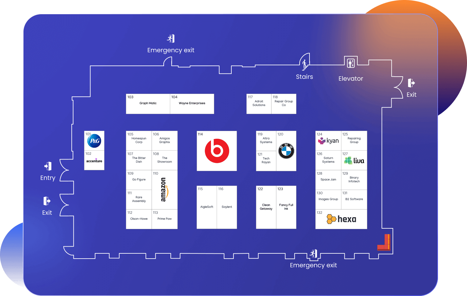 Event floor plan software and tool | Zoho Backstage