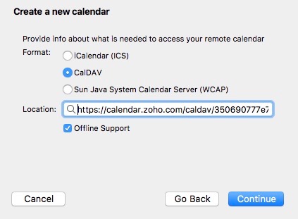 Setting up CalDAV sync | Zoho Calendar