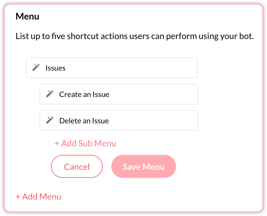 Bot Sub Actions| Cliq