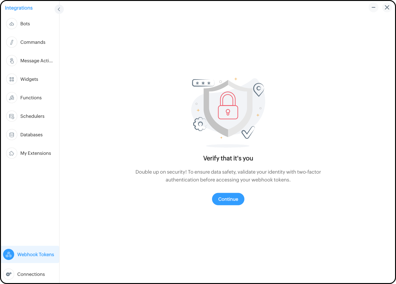 Webhook Tokens | Cliq