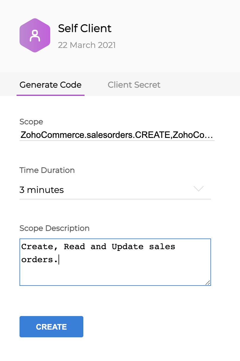 Zoho Commerce Api Documentation Step 2 Generating Grant Tokens