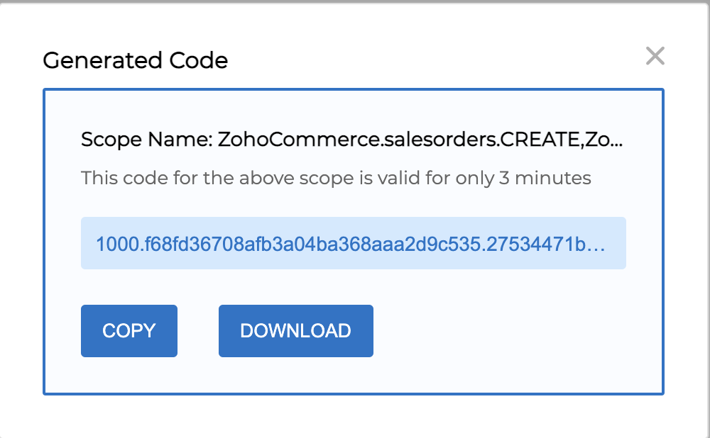 Zoho Commerce Api Documentation Step 2 Generating Grant Tokens