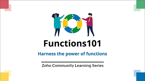 Zoho Crm Developer Series Functions