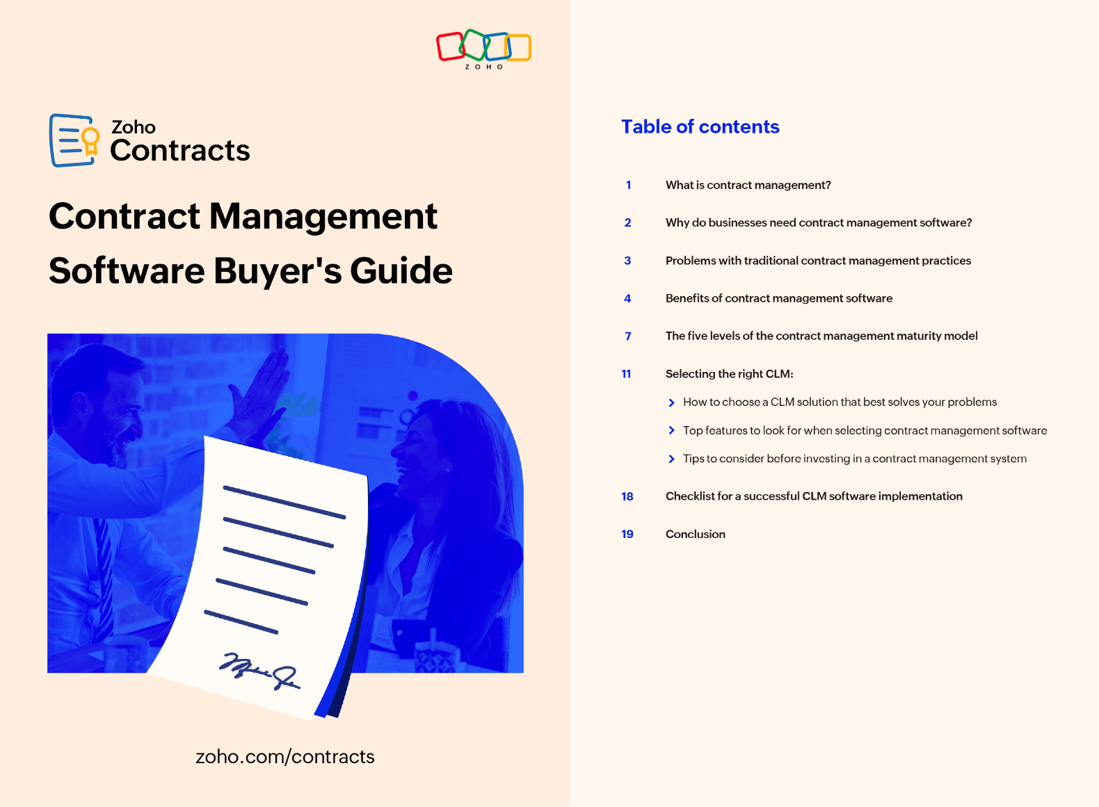 Contract management software buyer's guide 2023 | Zoho Contracts