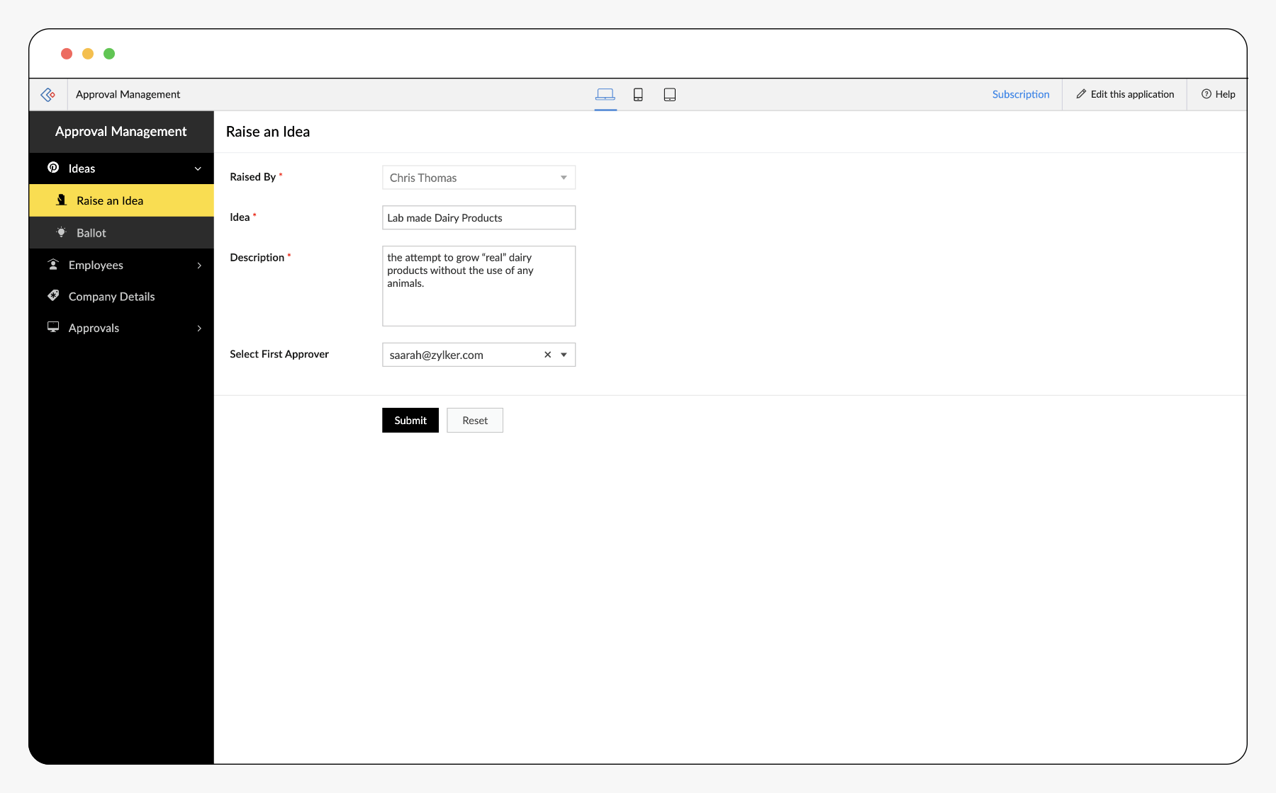 Free Approval Management Software Zoho Creator