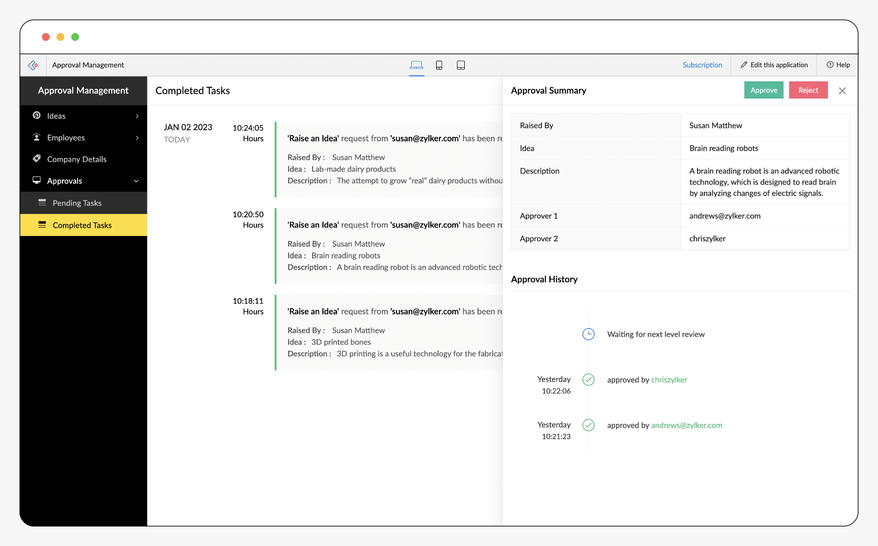 Free Approval Management Software | Zoho Creator Free Approval Management Software | Zoho Creator