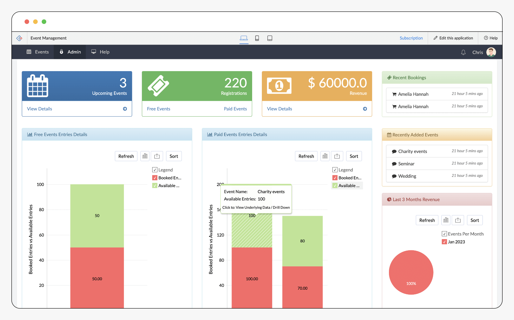 Free Event Planning Management Software Zoho Creator