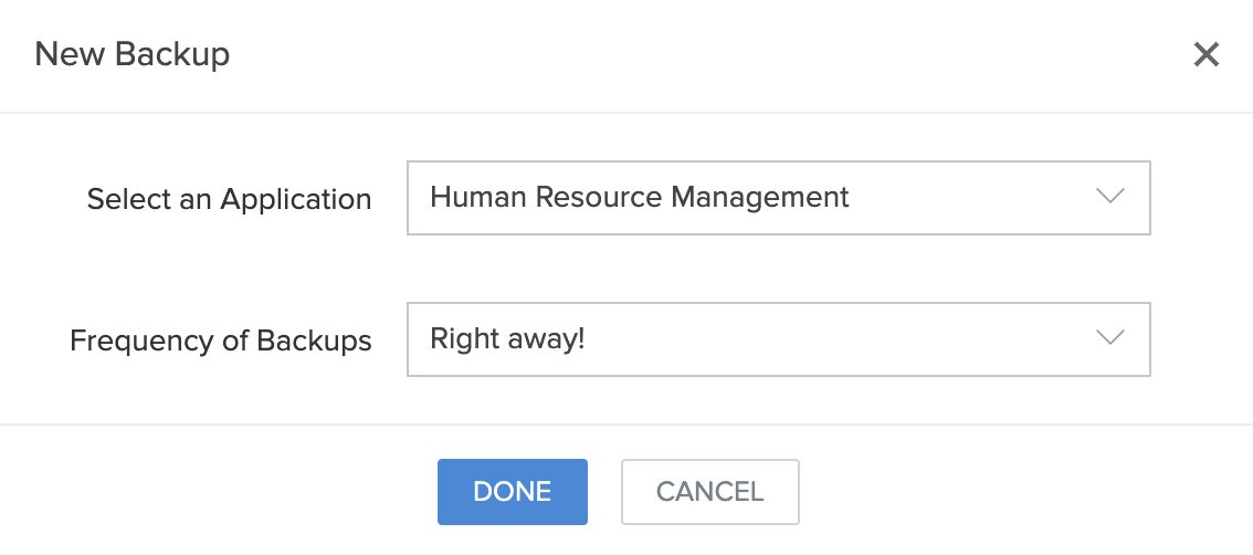 Backup and restore your apps