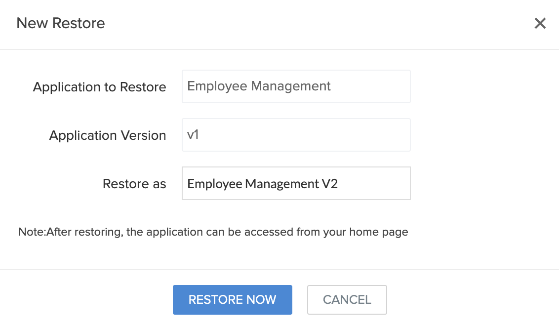 Backup and restore your apps