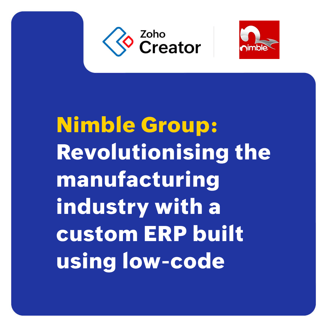 Building custom ERP software using Zoho Creator