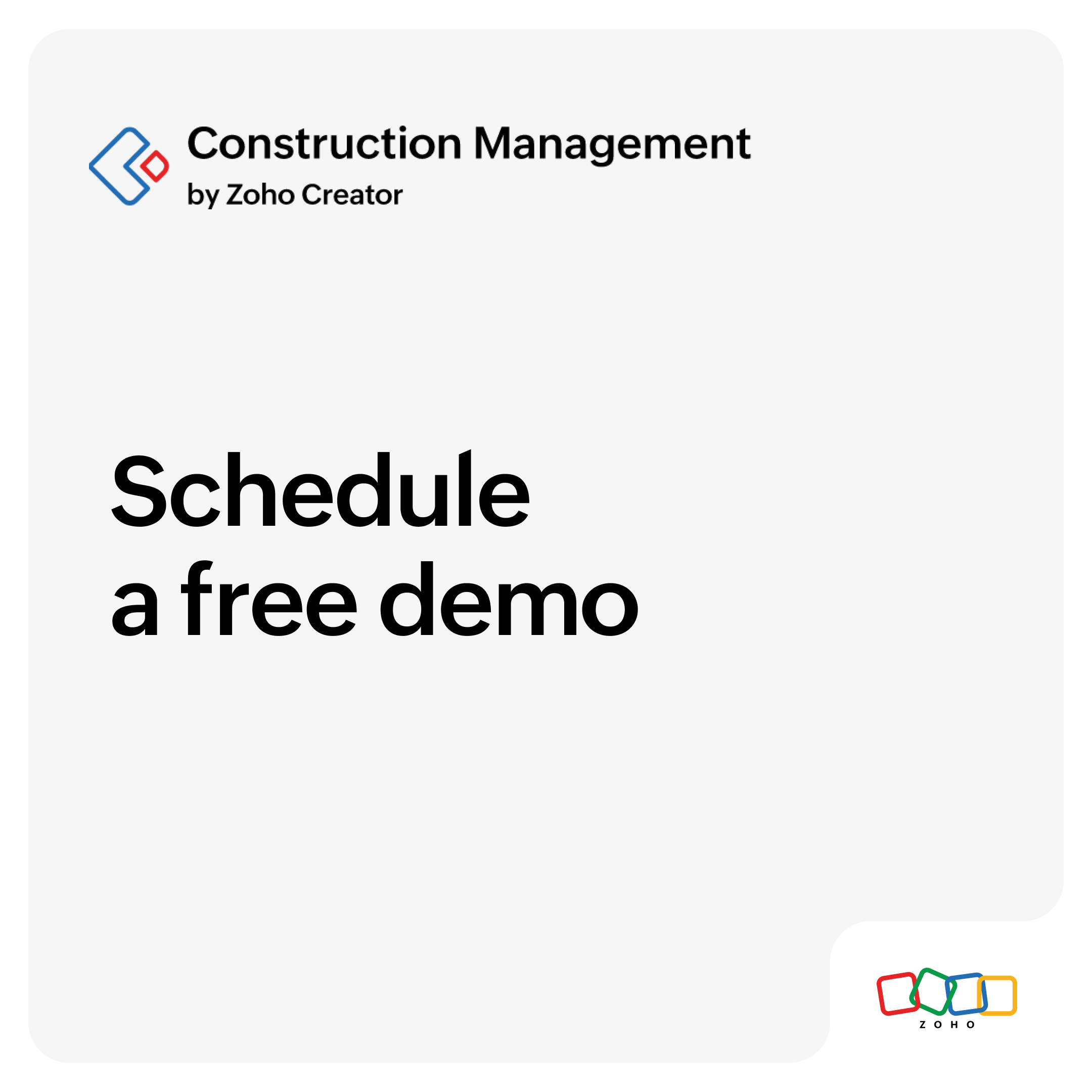Free Demo - Construction Management System
