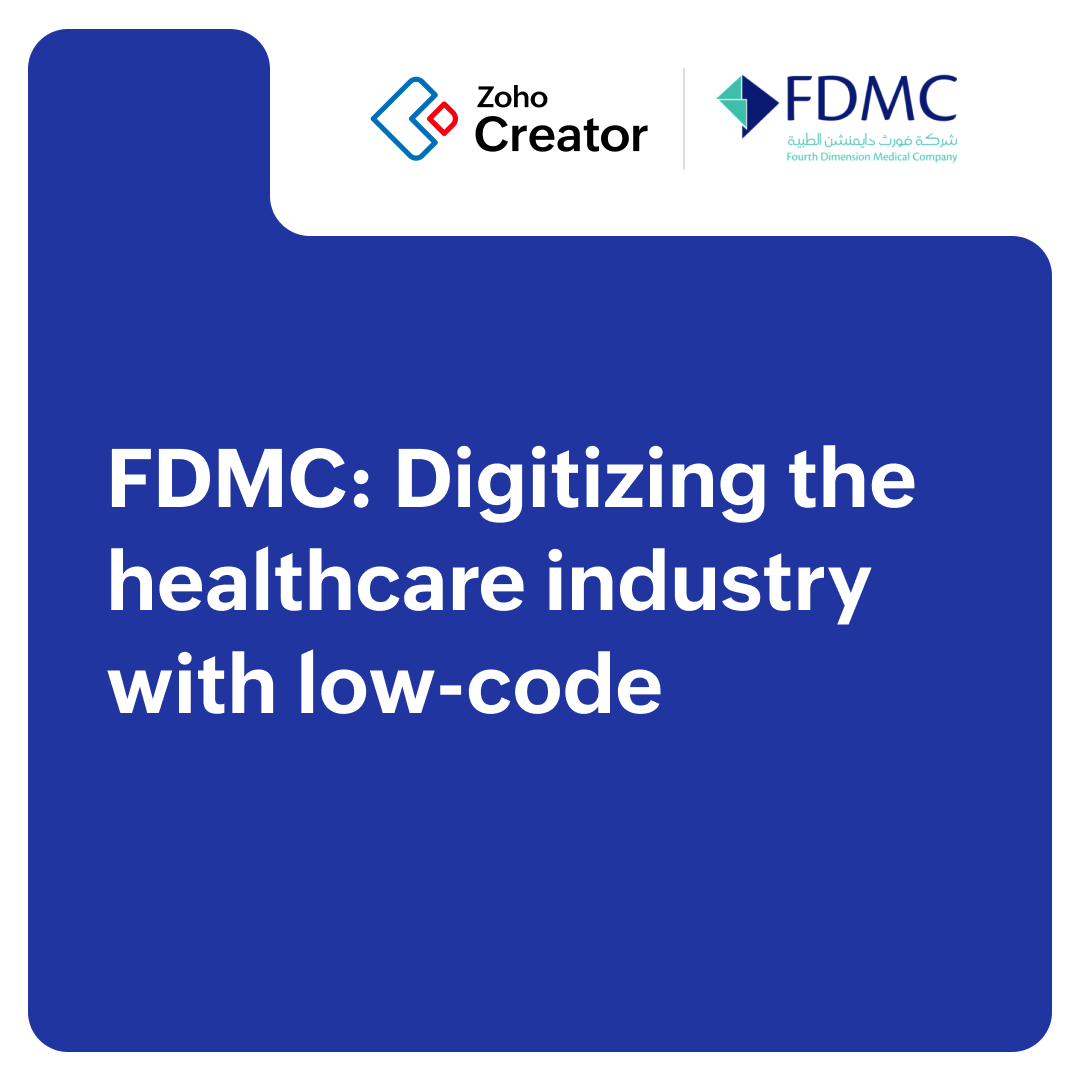 Streamlining pharma operations with low-code | Zoho Creator