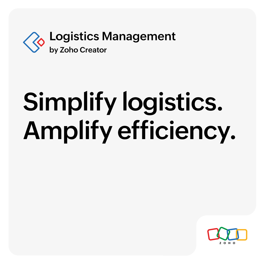 Logistics management software features | Zoho Creator