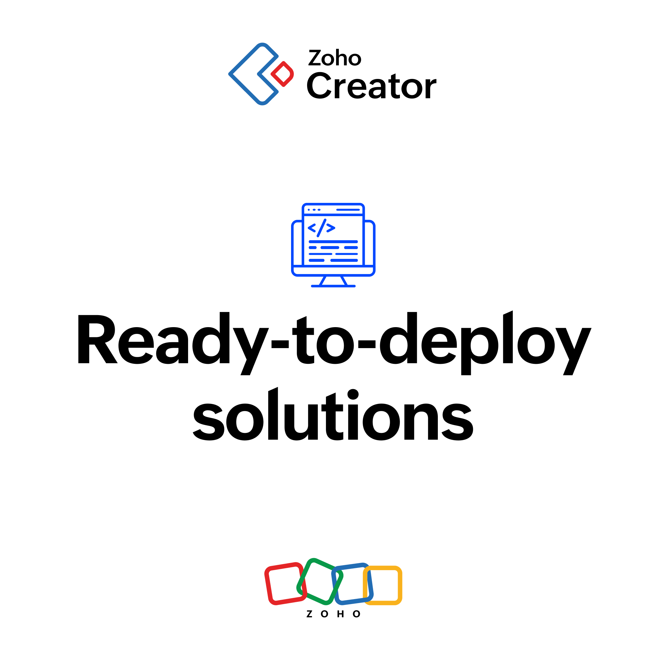 Ready-to-deploy solutions | Zoho Creator