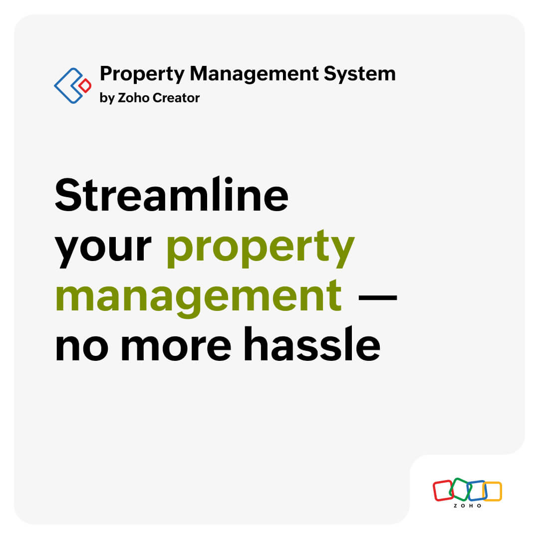 Property Management System | Zoho Creator