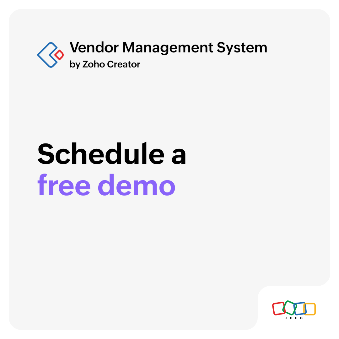 Vendor Management System | Free demo