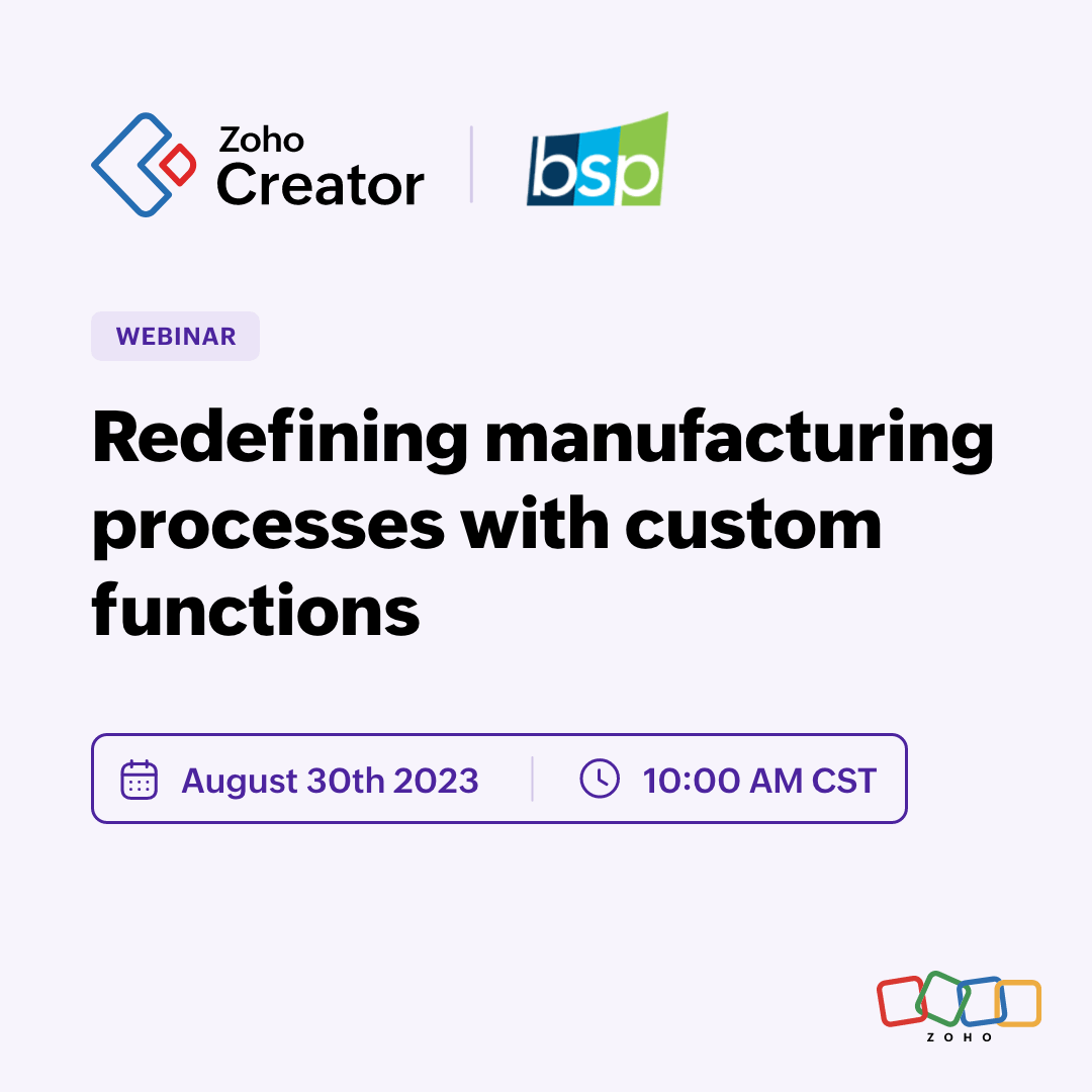 Redefining manufacturing processes with custom functions