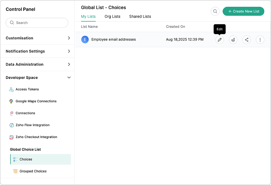 Choice fields & smart options in Zoho Forms | Flexible, automated forms