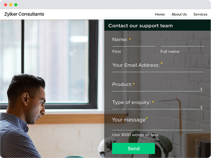 WordPress Contact Form | Free WordPress Form Builder – Zoho Forms