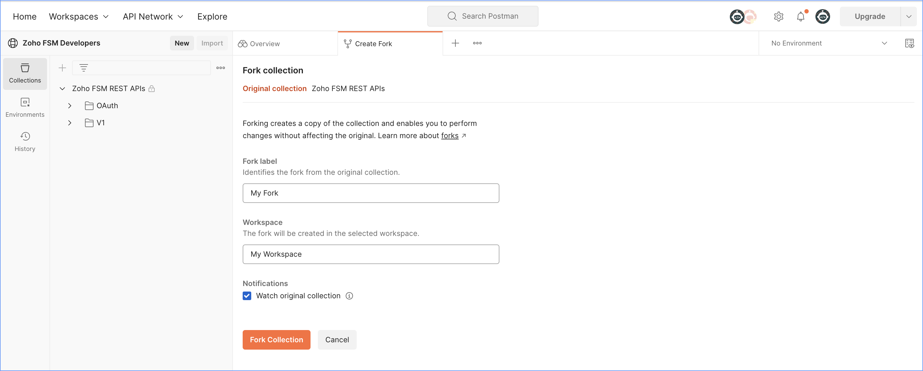 API Collection | Online Help - Zoho FSM
