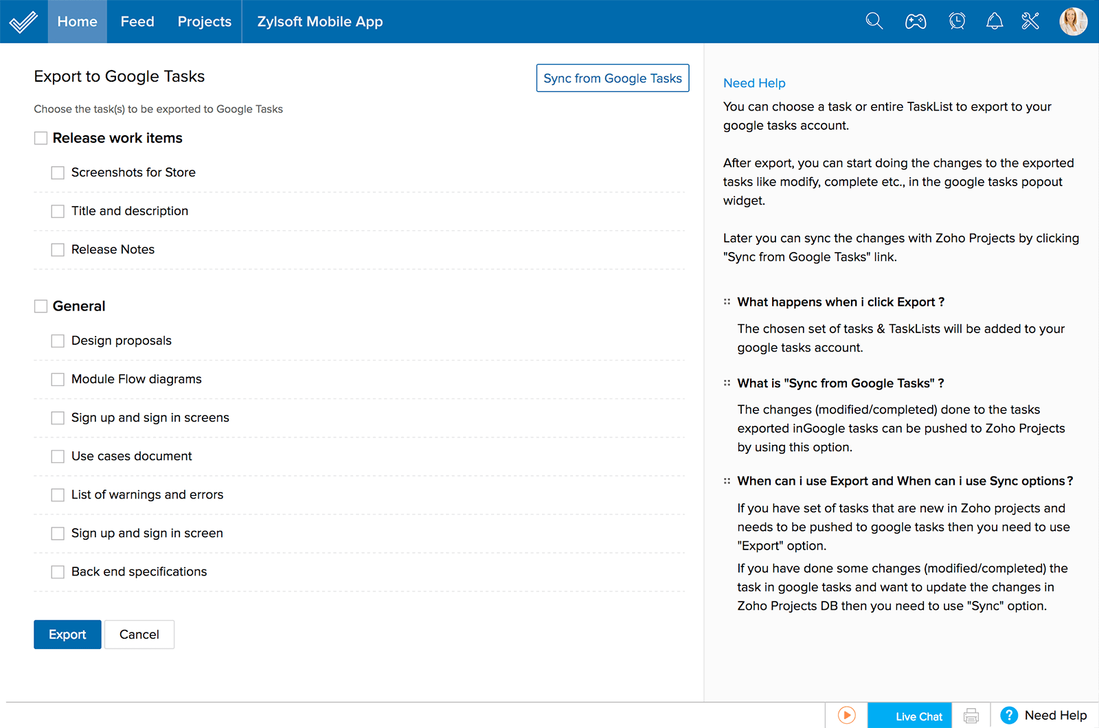 Project management system for your Google Workspace - Zoho Suite