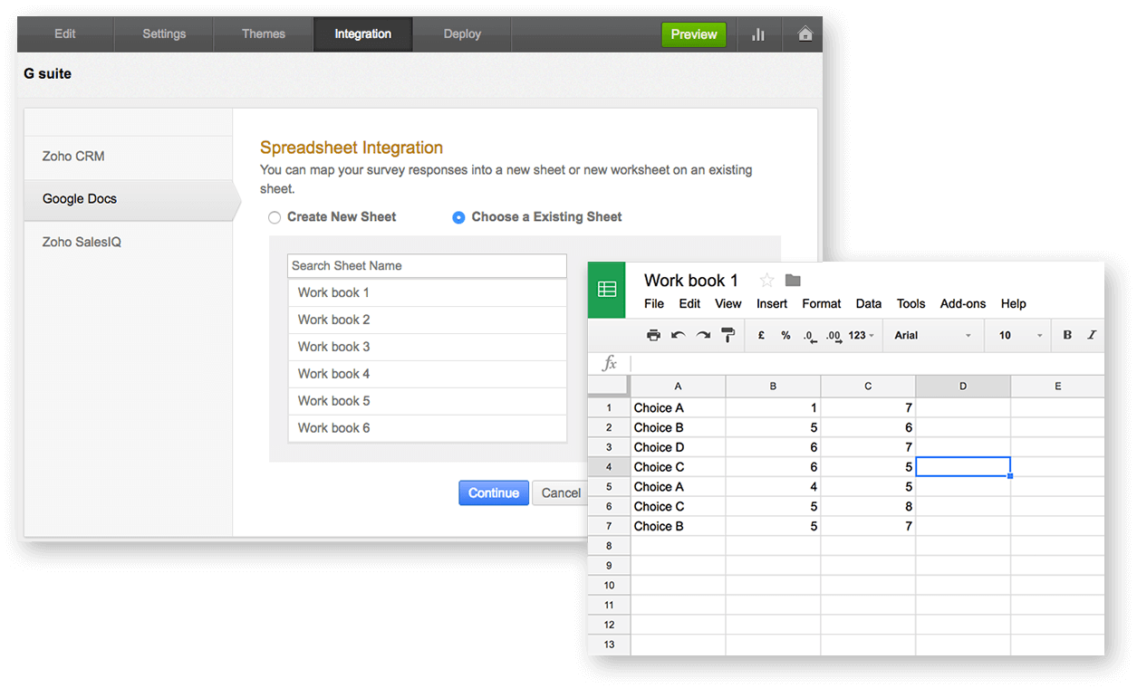 Best survey tool for Google Workspace - Zoho Survey