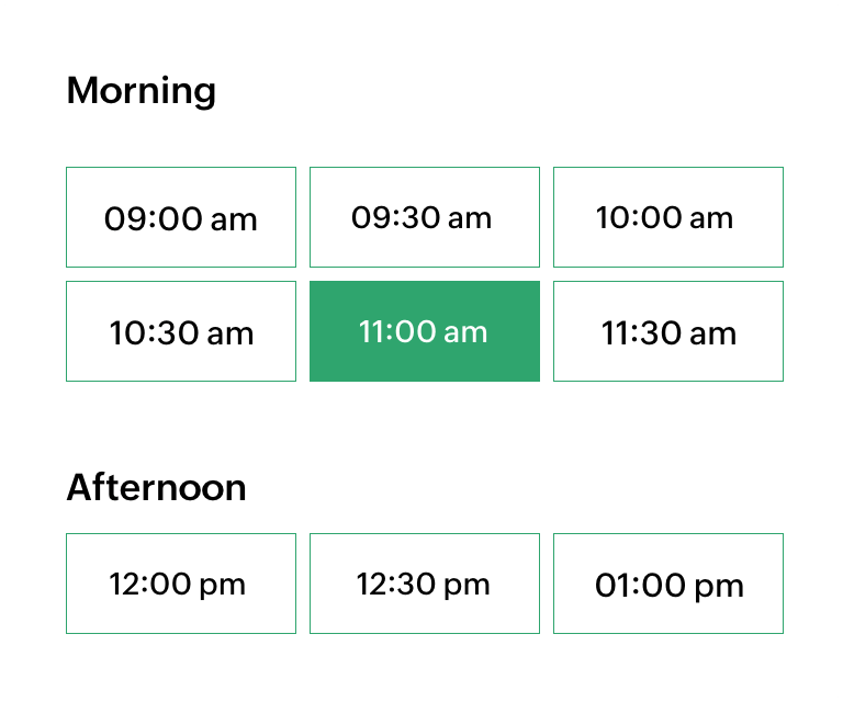 Appointment booking landing pages | Zoho Bookings - Zoho LandingPage