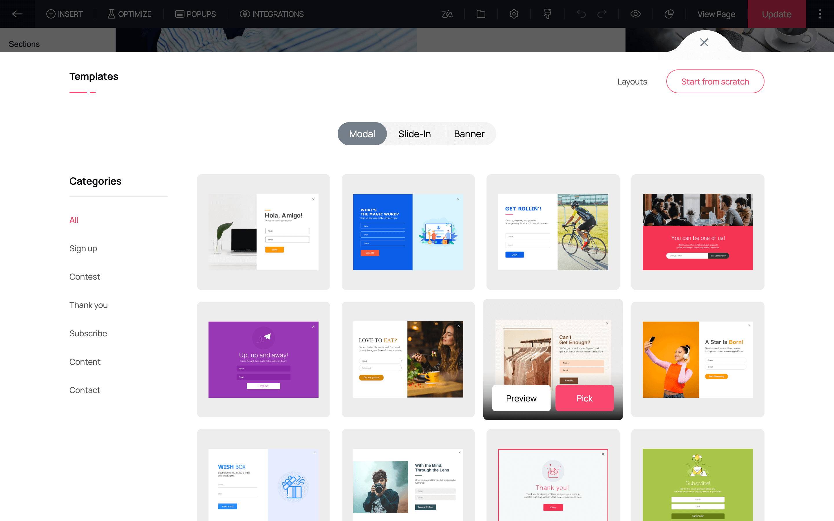 Popup Builder | Create Landing Page Popups - Zoho LandingPage