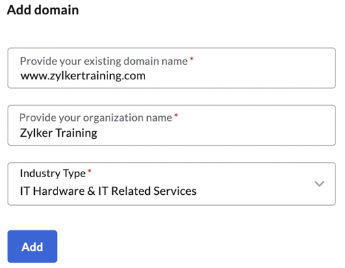How to set up my domain with Zoho Mail