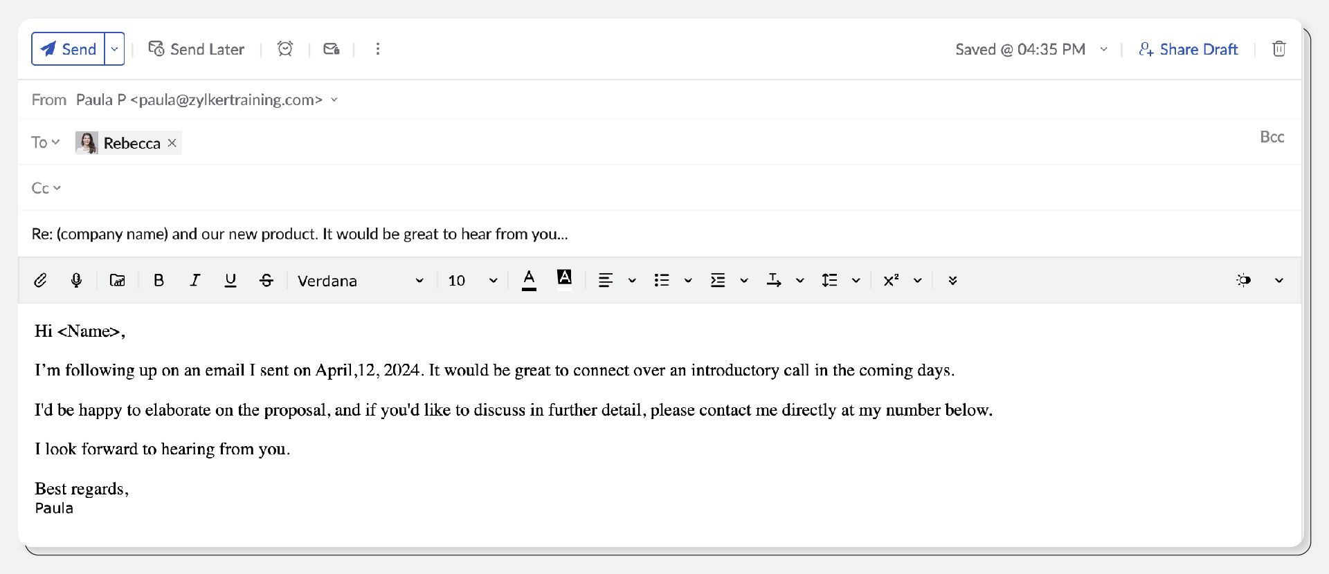 How to write a follow up email