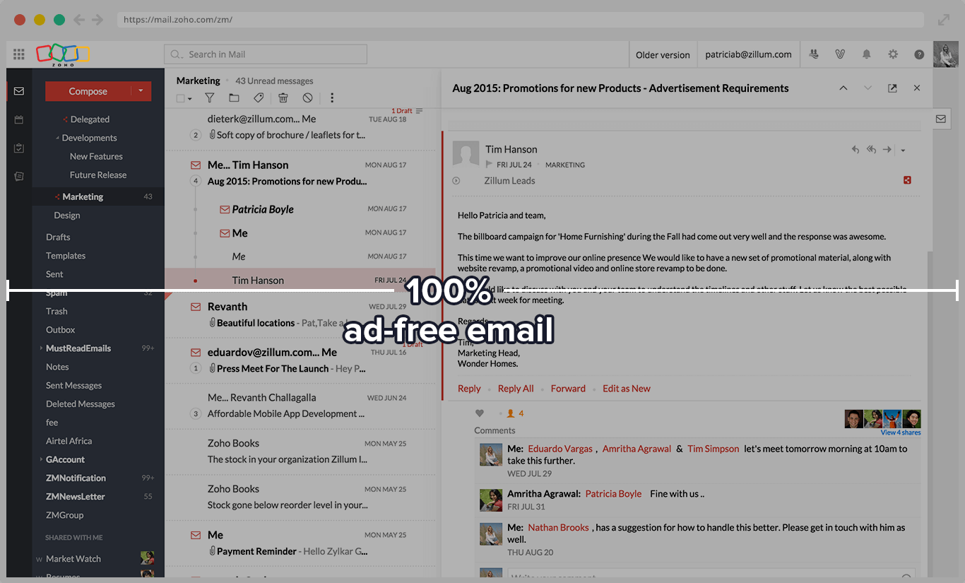 The best Yahoo! Mail Alternative - Switch to Zoho Mail For Free