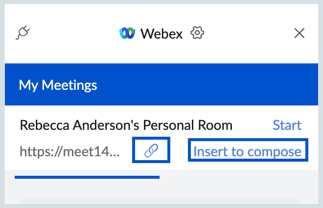 Webex extension | Zoho Mail